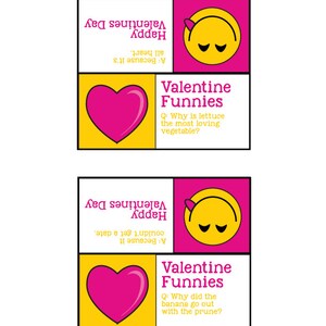Funny Emoji Valentines Day Bag Toppers. Printable Downloads. Includes 8 ...
