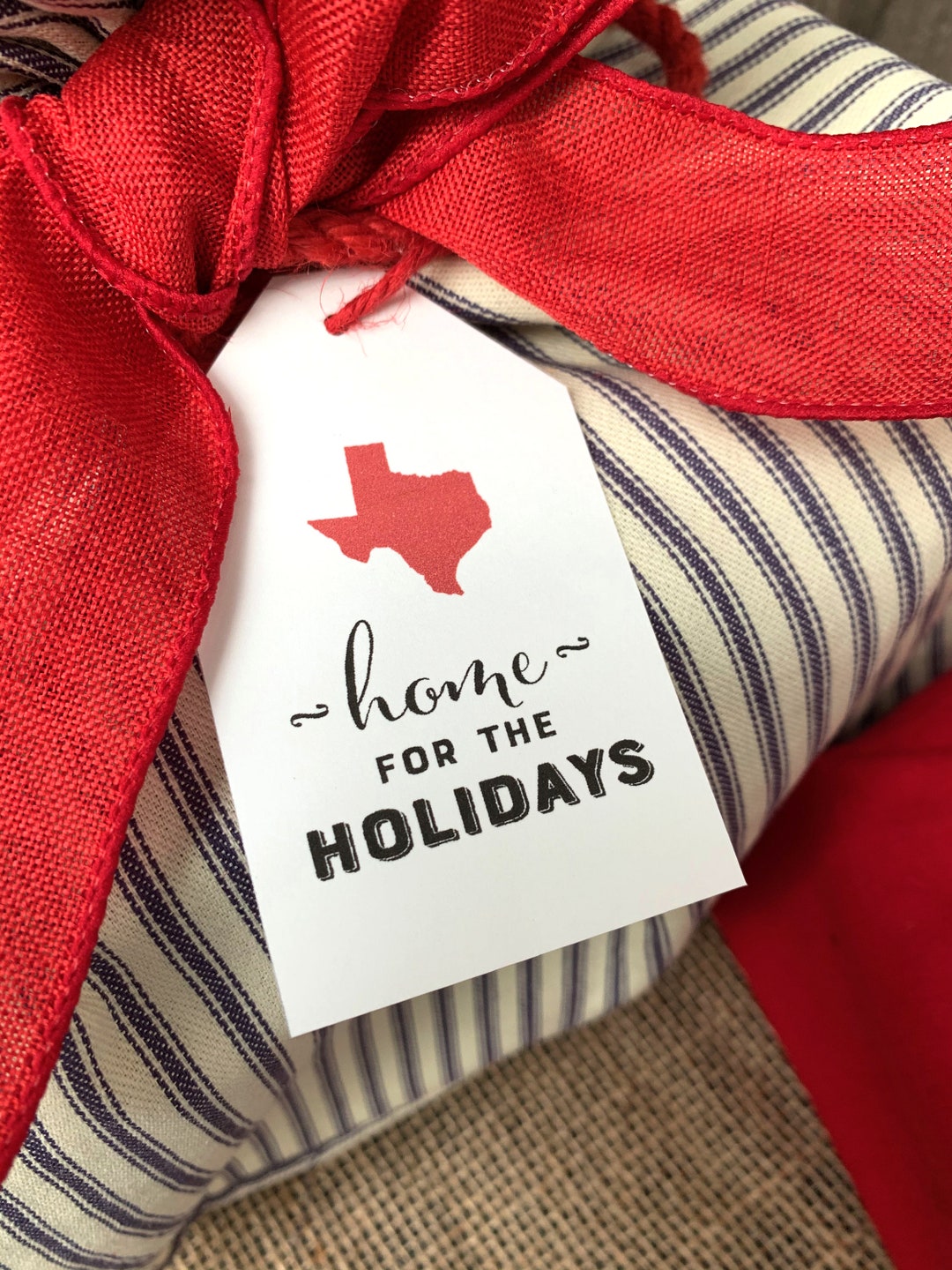 Christmas Gift Tag Home for the Holidays Gift Tag Your Home - Etsy UK