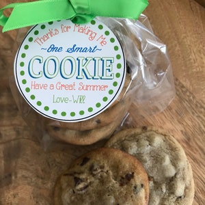 One Smart Cookie! Cookie Jar Gift Tag Teacher Appreciation Gifts Tag ...