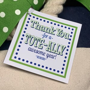 Tote-ally Awesome Year! Tote Bag Gift Tags Tote-ally Awesome Gift Tag ...