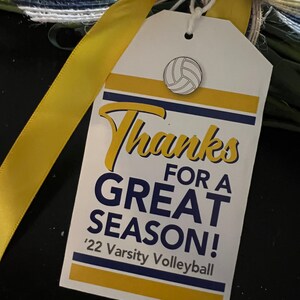 Volleyball Gift Tag Printable Volleyball Coach Volleyball Gift - Etsy