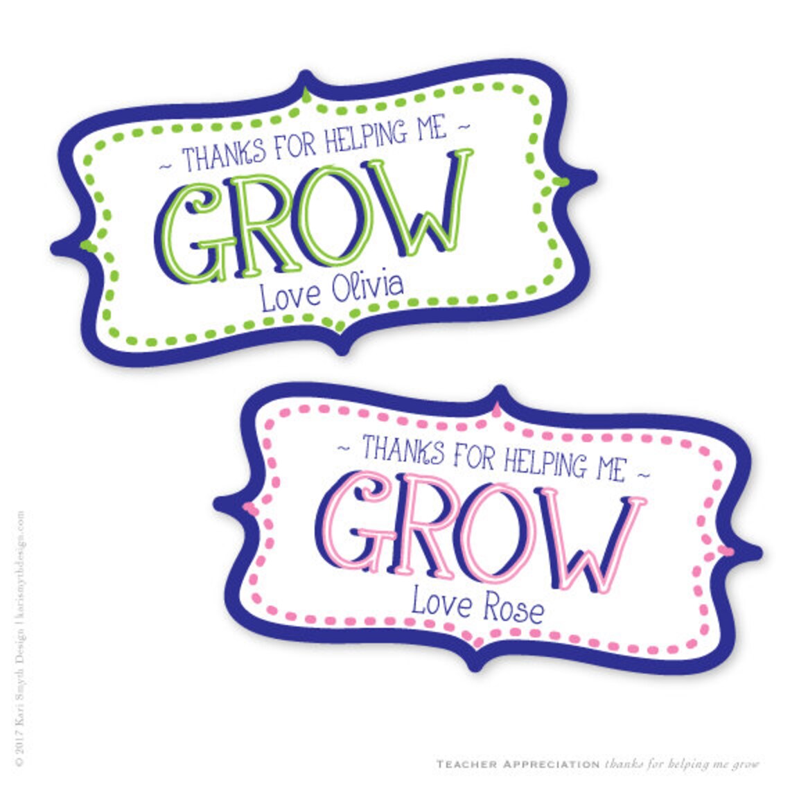 Watch Me Grow Plant Gift Tags. Great for Teacher Appreciation | Etsy