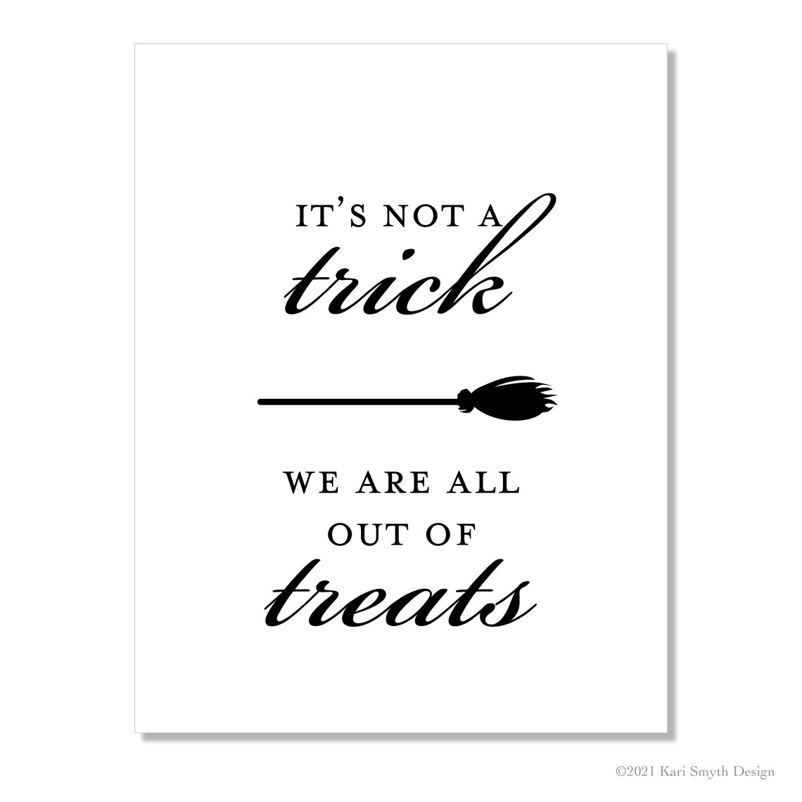 Out of Candy & Only Take One Piece of Candy Printable - Etsy
