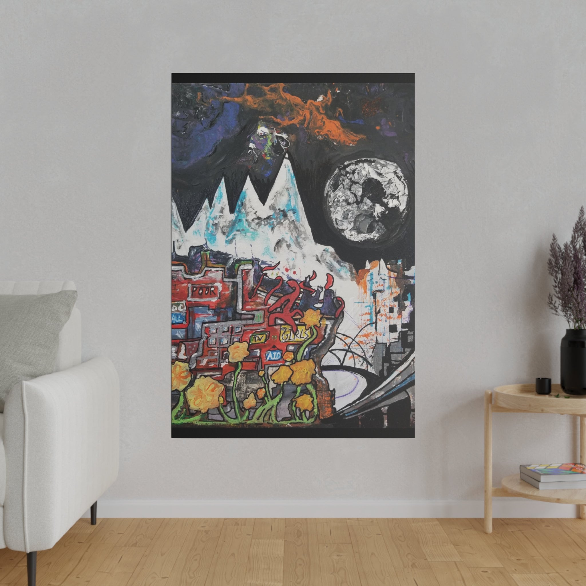 Radiohead Canvas Print, Album Cover Collage Of All Albums Together On ...