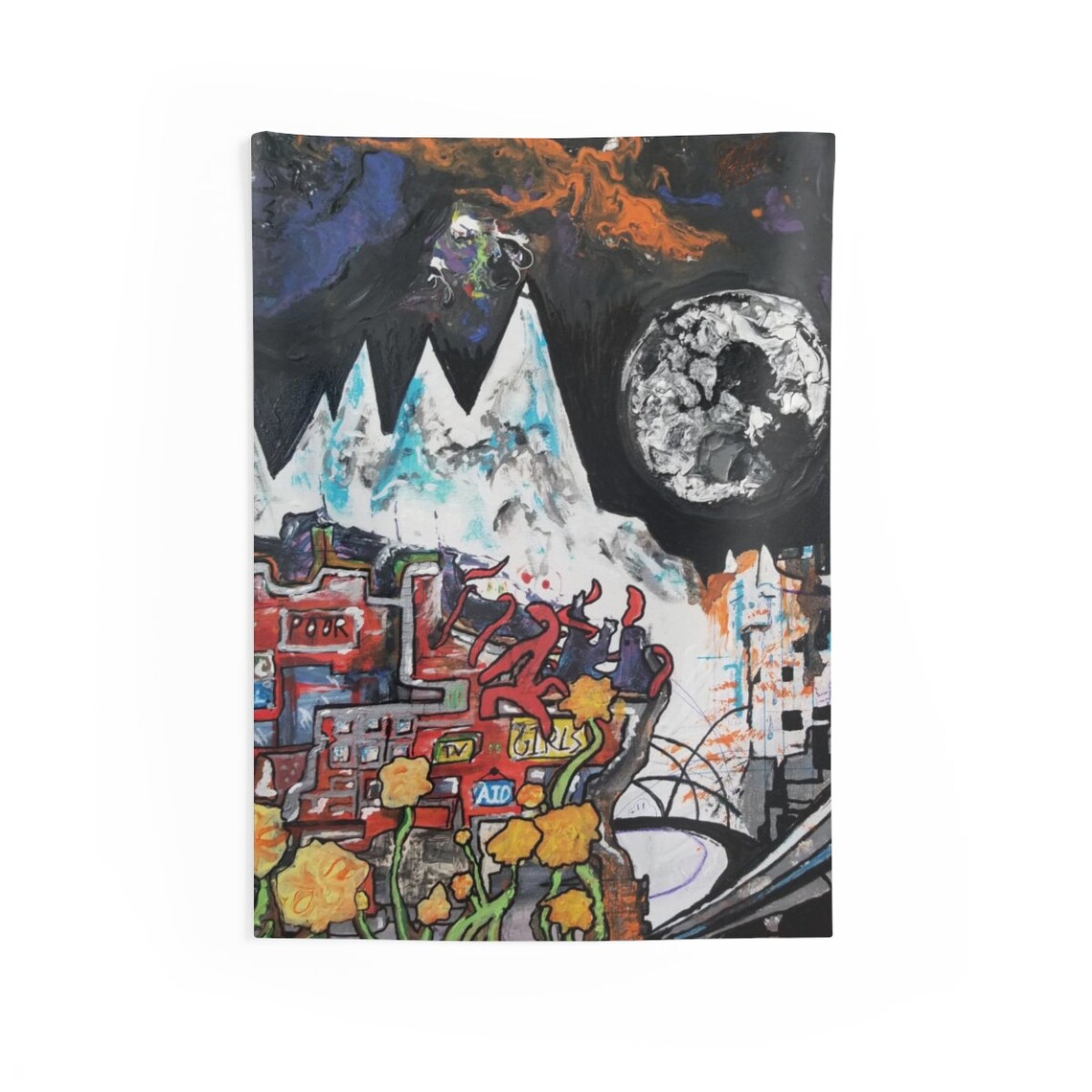 Radiohead Album Cover Collage Tapestry - Every Radiohead Album Together ...