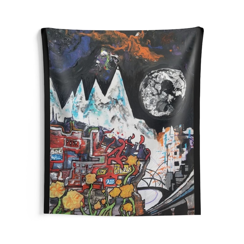 Radiohead Album Cover Collage Tapestry - Every Radiohead Album Together ...