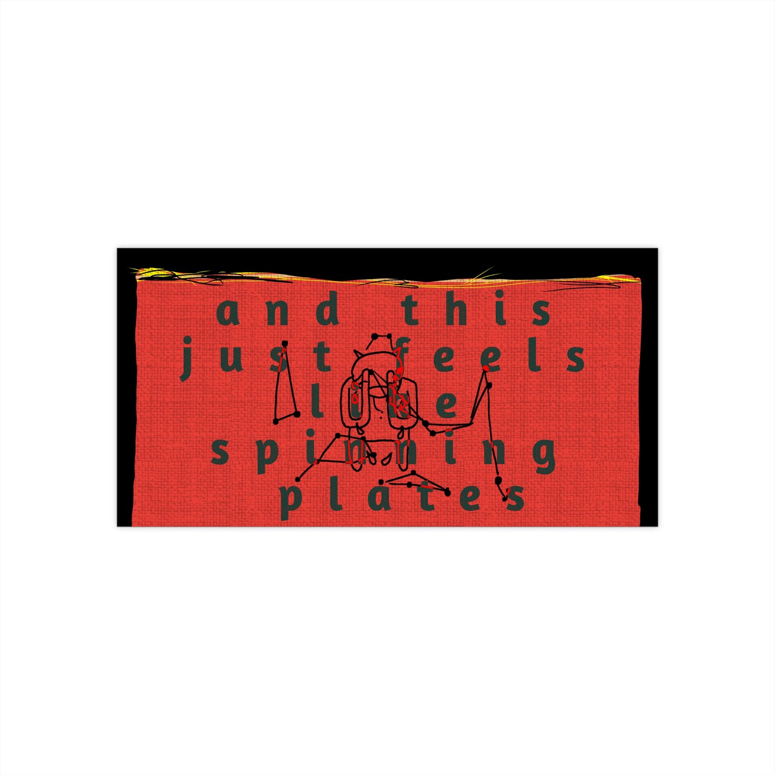 Radiohead Bumper Sticker, Like Spinning Plates Lyrics - Etsy