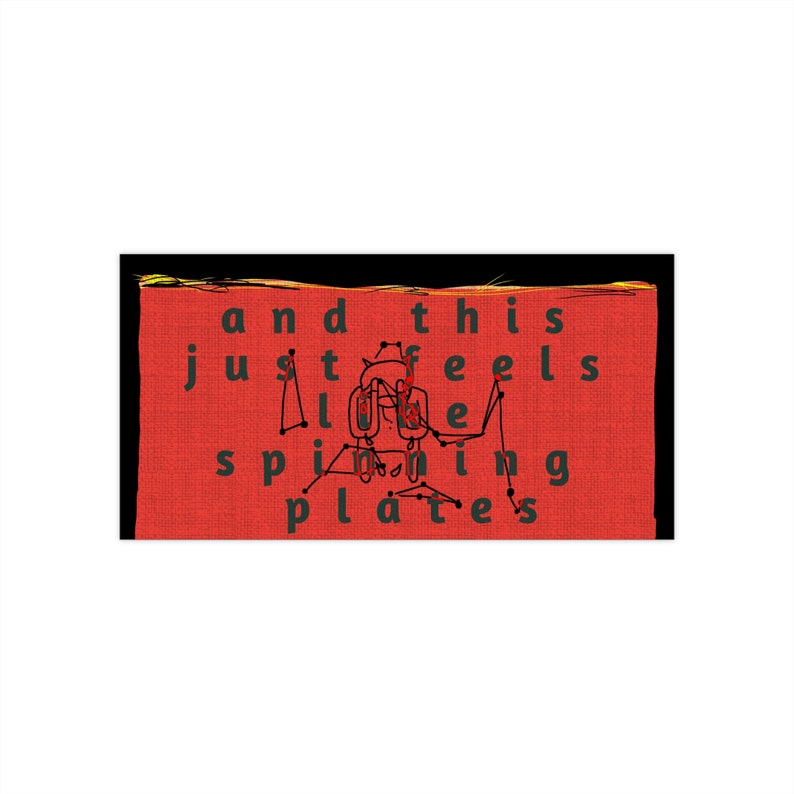 Radiohead Bumper Sticker, Like Spinning Plates Lyrics - Etsy