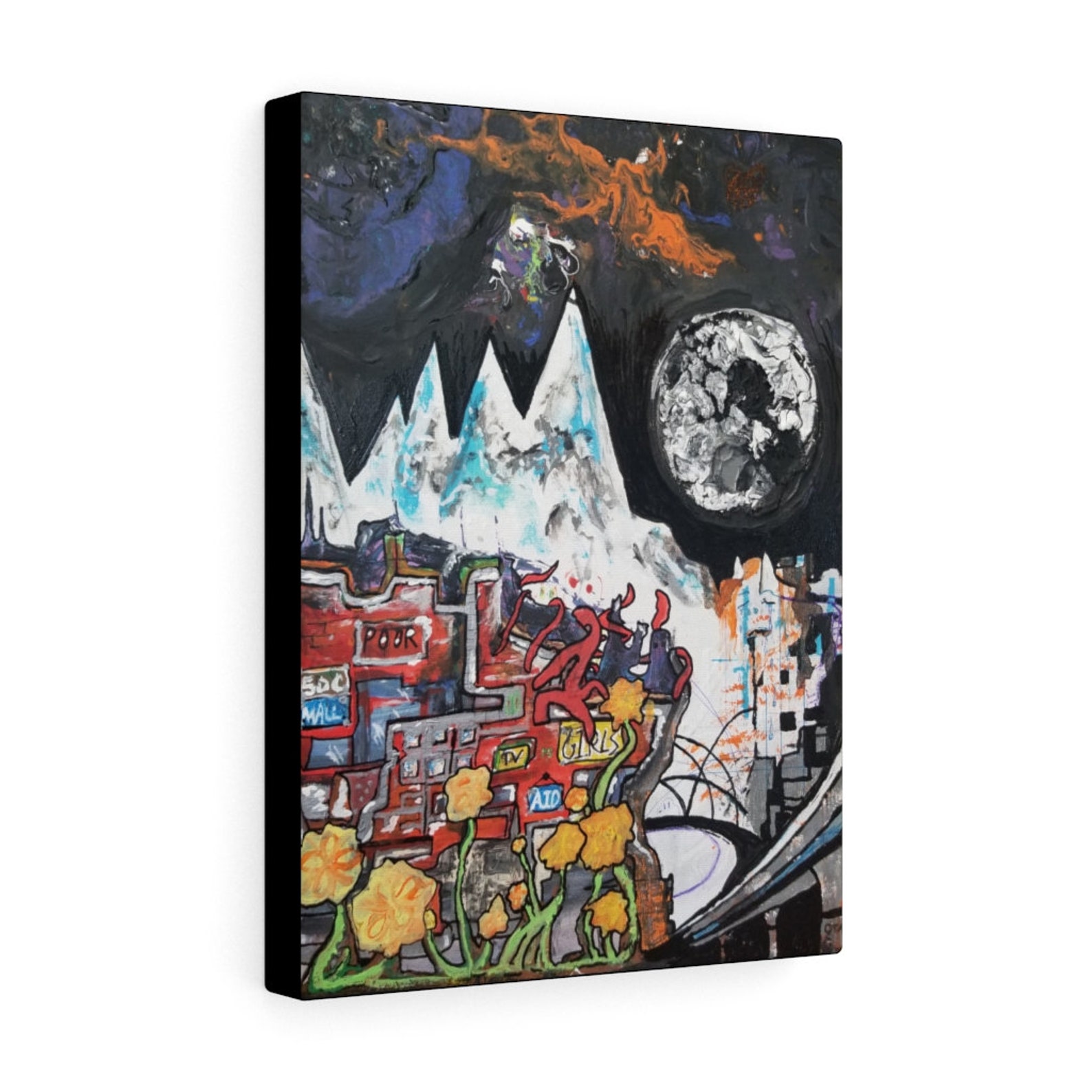 Radiohead Album Cover Collage Print on Stretched Canvas | Etsy