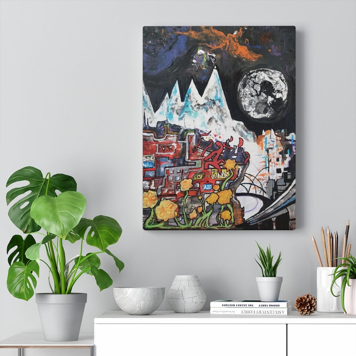 Radiohead Album Cover Collage Print on Stretched Canvas | Etsy UK