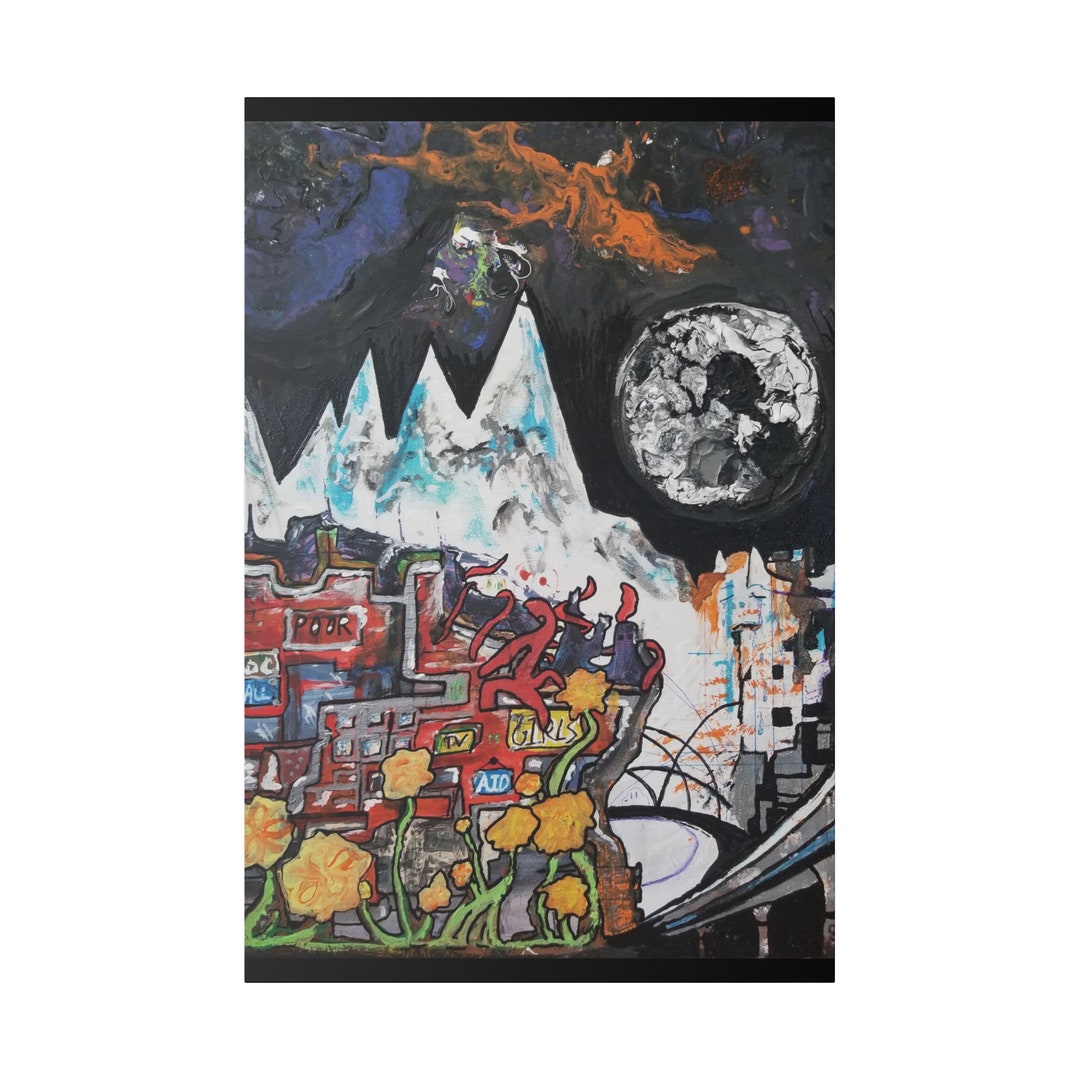 Radiohead Canvas Print, Album Cover Collage of All Albums Together on ...