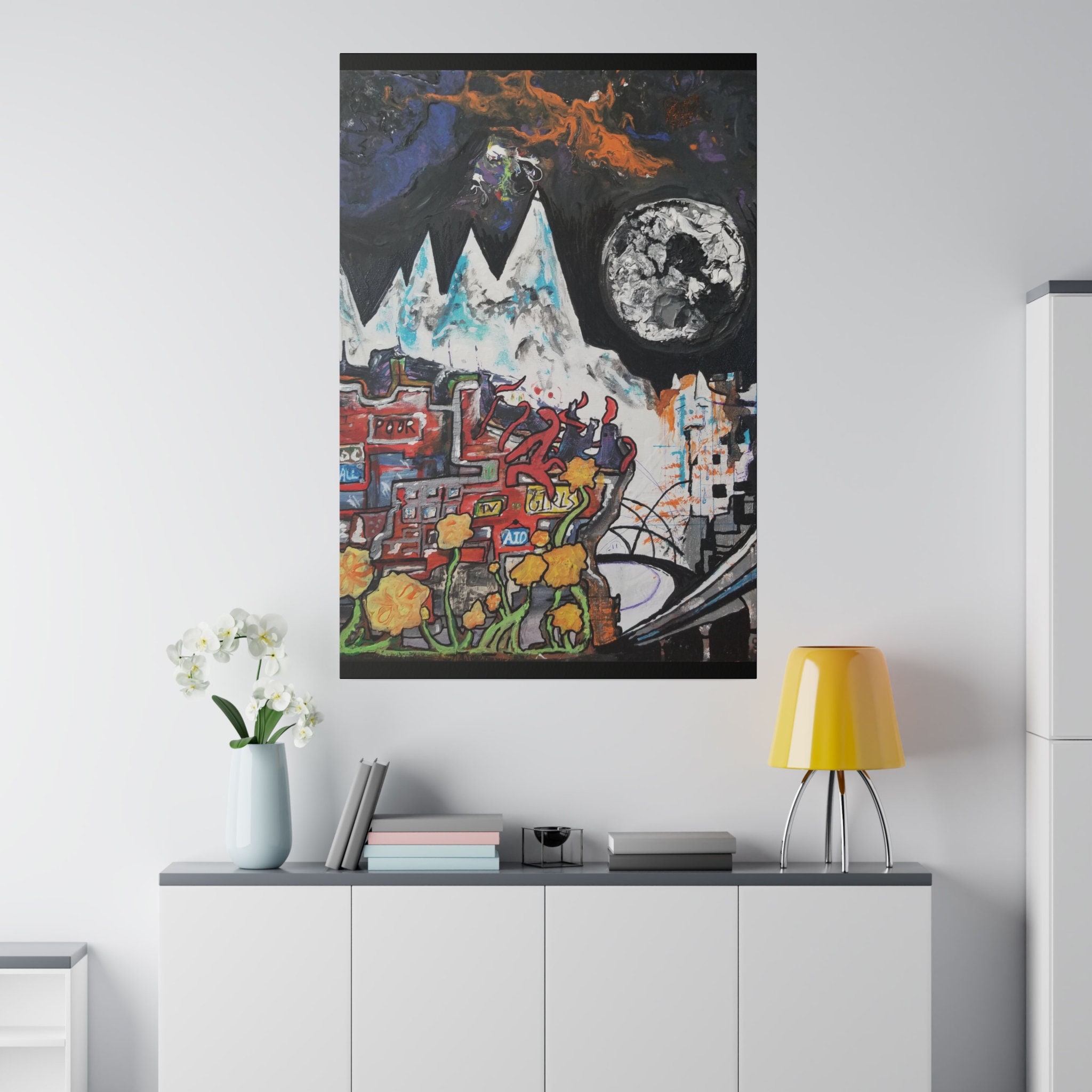 Radiohead Canvas Print, Album Cover Collage Of All Albums Together On ...