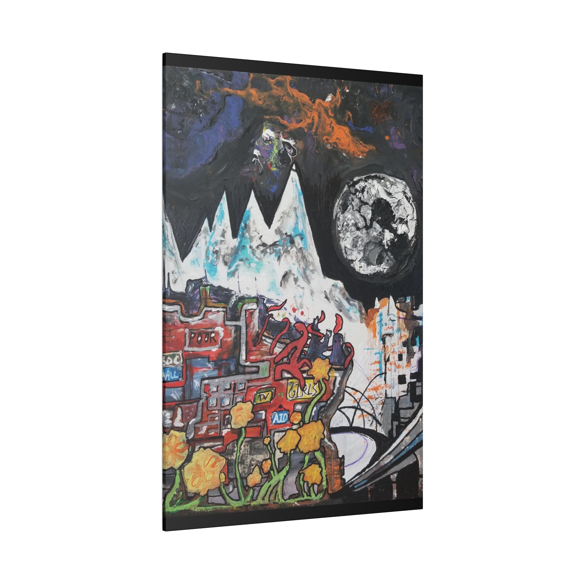 Radiohead Canvas Print, Album Cover Collage Of All Albums Together On ...