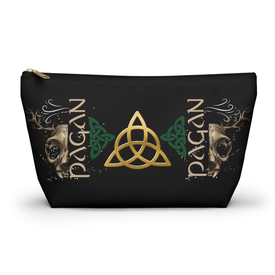 Pagan Celtic Knot Cosmetic Bag Skull Antlers Design - Etsy