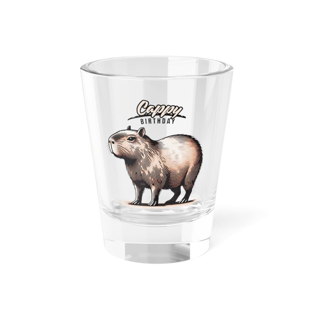 Capybara Birthday 'cappy Birthday' Shot Glass, Fun Animal Lover Gift ...