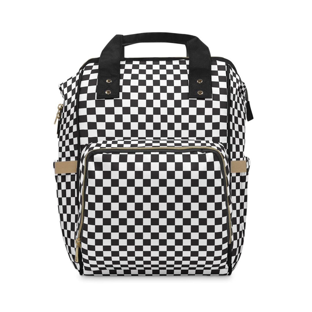 SKA PUNK DIAPER Backpack, 2-tone Checker Diaper Bag, Nappy Bag, Baby ...