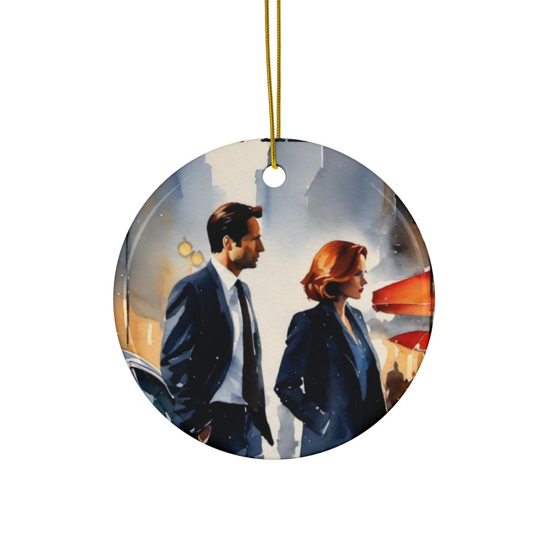 Mulder and Scully Ornament, X Files Christmas Tree Decor, Secret Santa ...