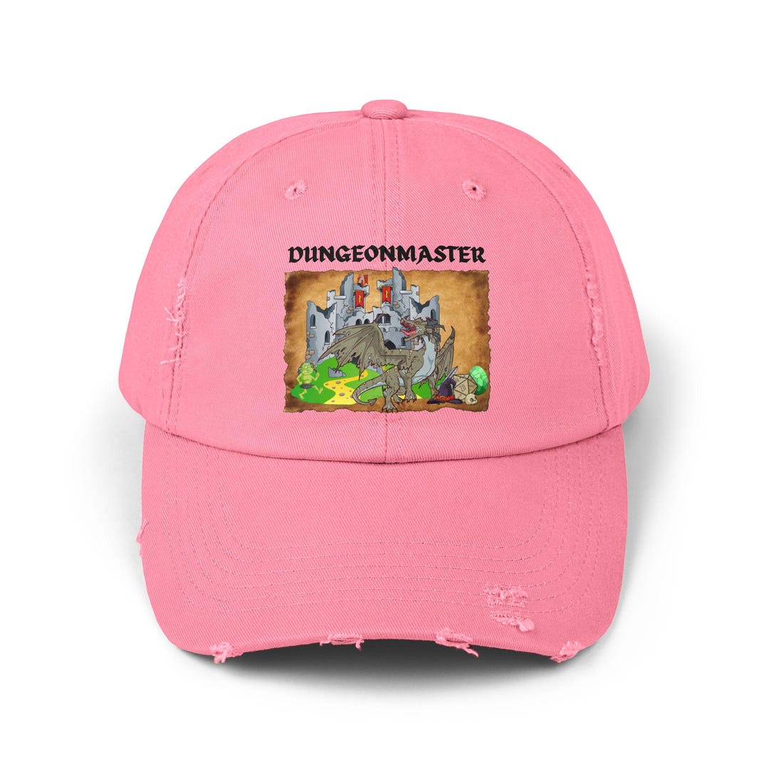 DUNGEONMASTER D&D HAT Dungeons and Dragons Unisex Distressed Cap - Etsy