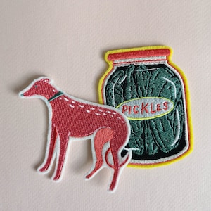Pickle Jar, Embroidered Patch|machine Embroidered Patch|gift for Pickle ...