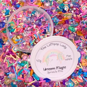 Unicorn Magic Sprinkles , Rainbow Unicorn Sprinkles, Fake Rainbow ...