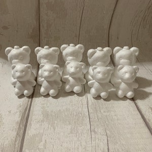 Mini Styrofoam Bear, Set of 5, Fake Candy Bear - Etsy