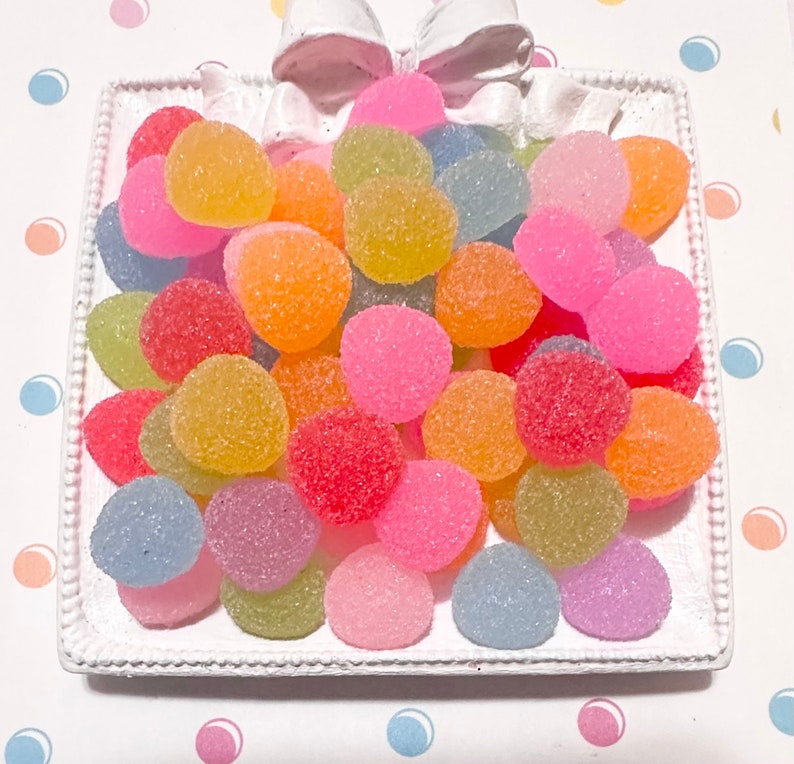 Fake Gumdrops, Gum Drop Flat Backs, Set of 24 - Etsy