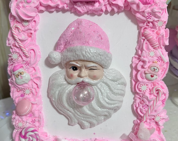 Shipping Included - Pink Bubblegum Santa, Pink Christmas, Pink Santa ...
