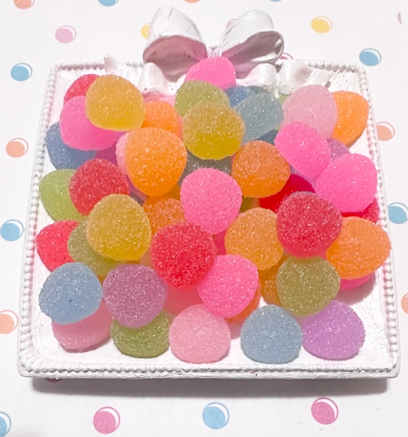 Fake Gumdrops, Gum Drop Flat Backs, Set of 24 - Etsy