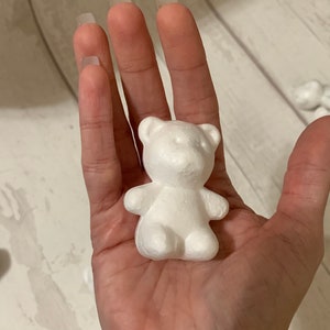 Mini Styrofoam Bear, Set of 5, Fake Candy Bear - Etsy