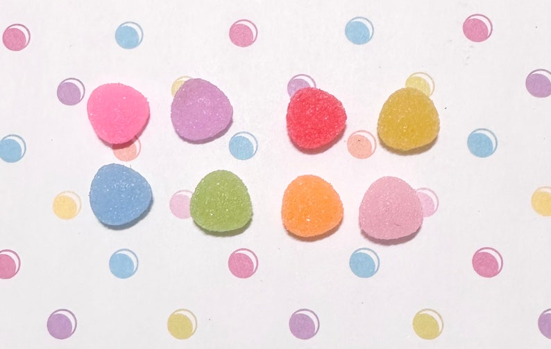 Fake Gumdrops, Gum Drop Flat Backs, Set of 24 - Etsy