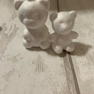 Mini Styrofoam Bear, Set of 5, Fake Candy Bear - Etsy