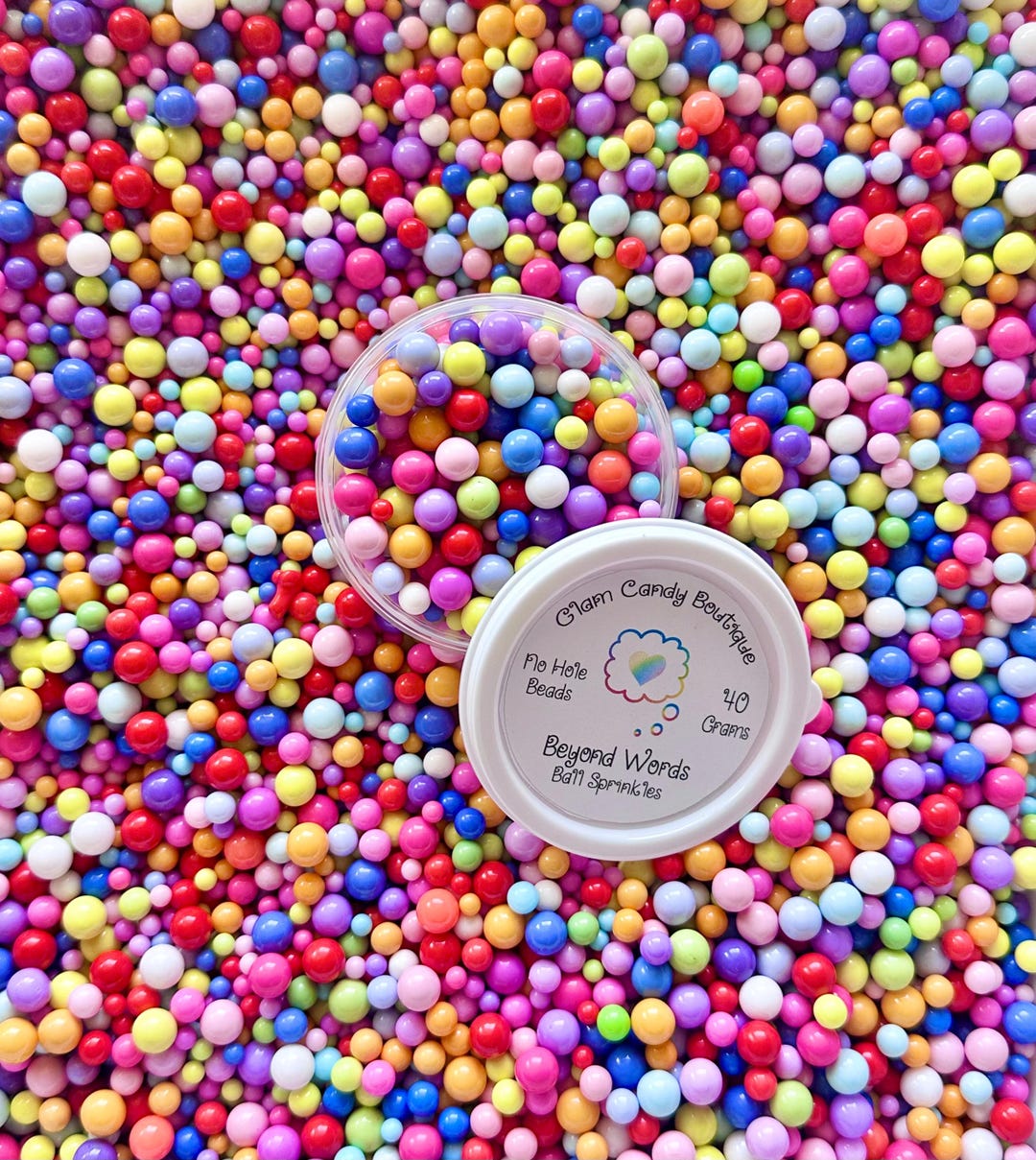 Rainbow Ball Fake Sprinkles: Beyond Words Mix, 40 Grams - Etsy