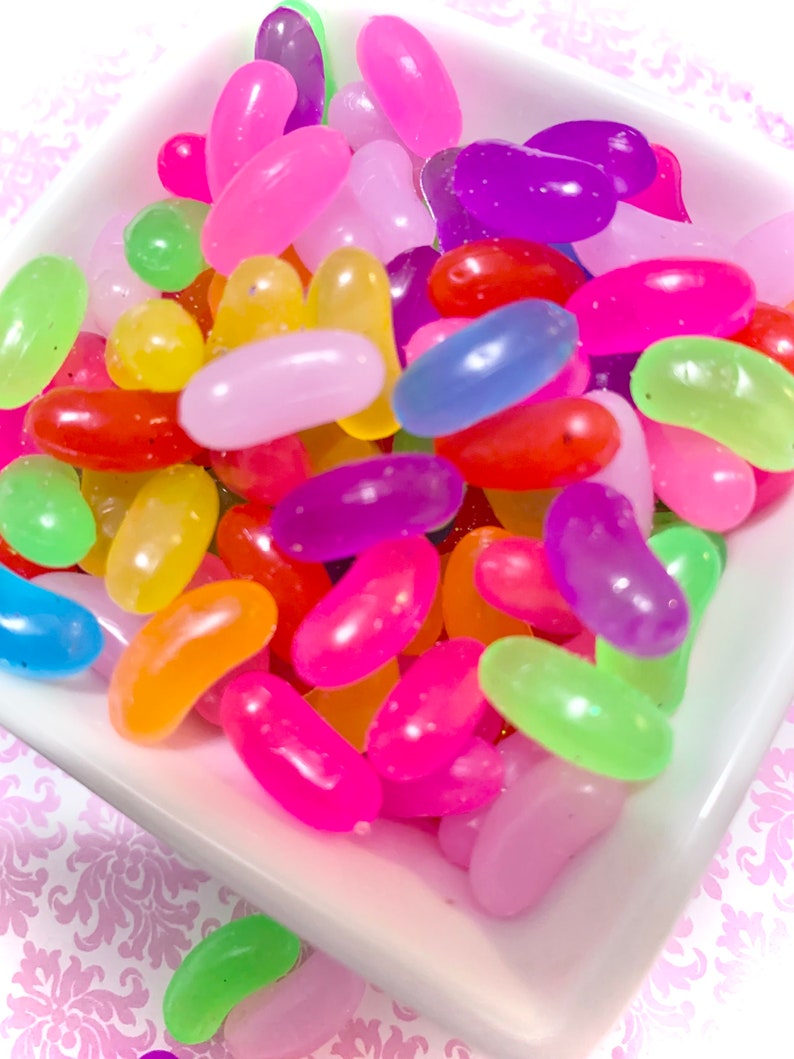 Fake Jelly Beans, Faux Jelly Beans, Jelly Bean Cabochons, Choice of 2 ...