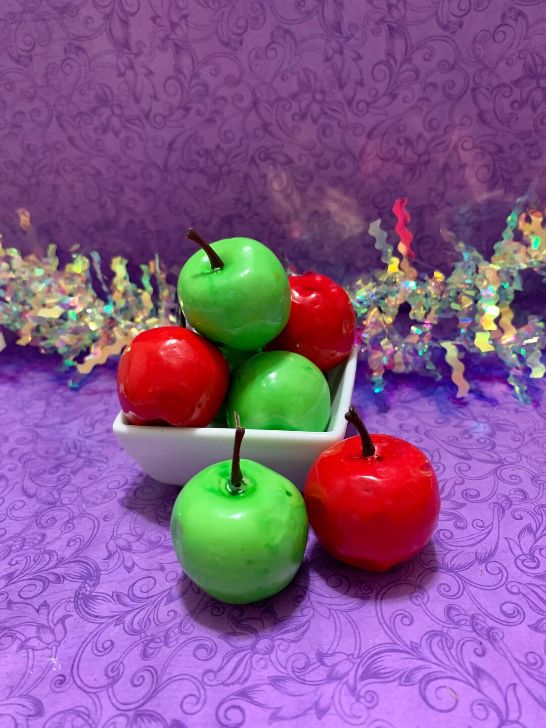 Mini Fake Apples, Small Fake Apples, for Fake Caramel Dipped Apple, Set ...