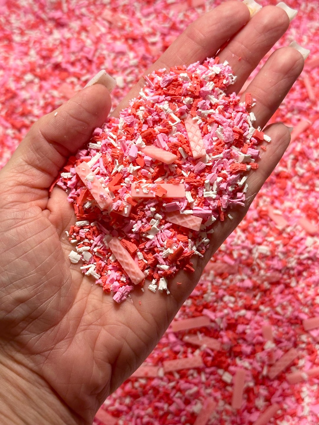 Fake Pink Crumbs, Pink Crumbles, Fake Pink Sprinkles, Fake Strawberry ...