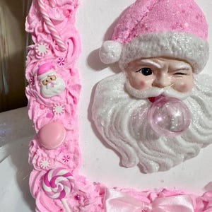 Shipping Included - Pink Bubblegum Santa, Pink Christmas, Pink Santa ...