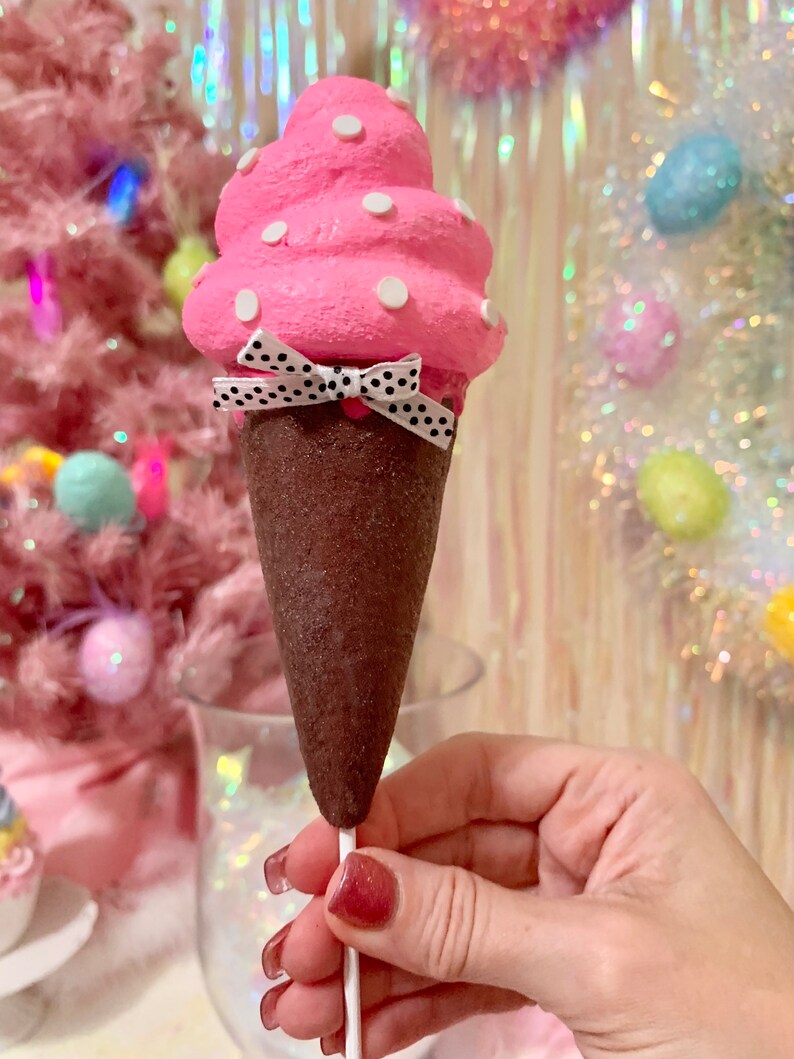 Set of 3 Fake Ice Cream Ice Cream Ornament Ice Cream Tree - Etsy