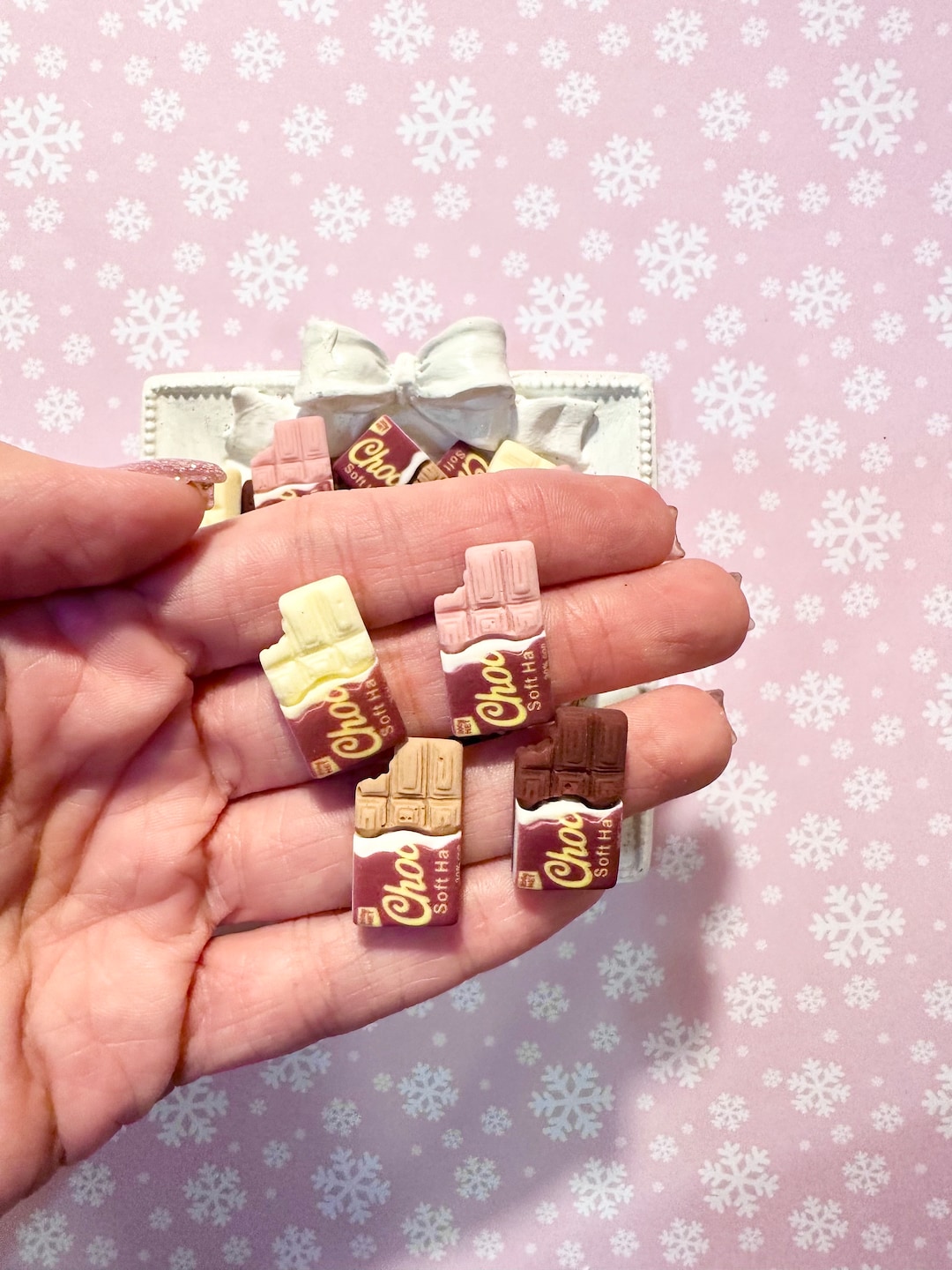 Fake Chocolate Bars, Chocolate Bar Cabochons, Candy Bar Cabochons, Set ...