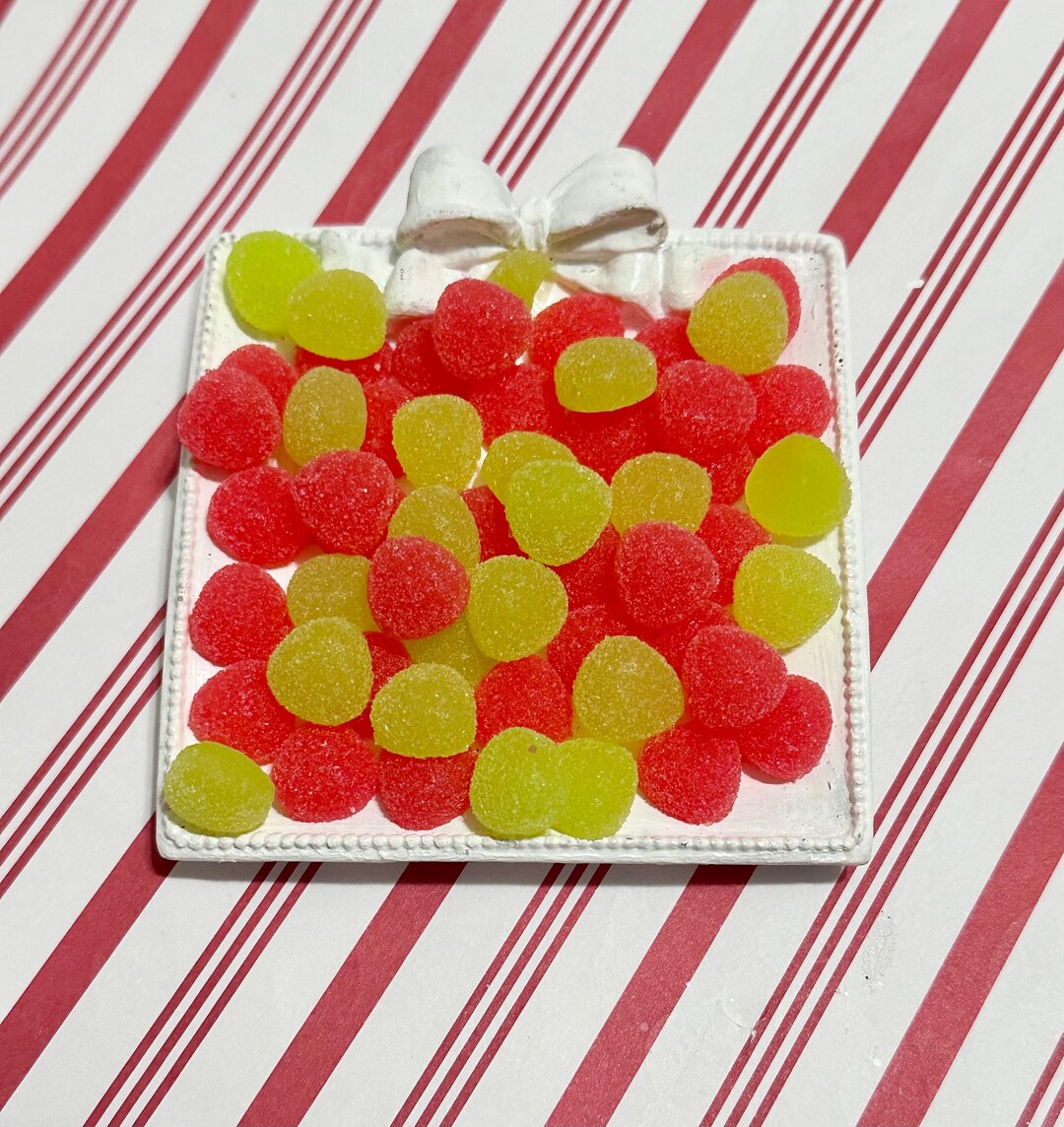 Fake Gumdrops, Gum Drop Flatbacks, Christmas Gumdrops, Set of 24 - Etsy