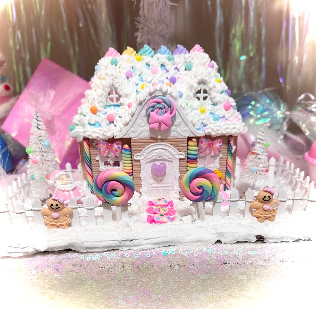 Rainbow Candyland Gingerbread House Kit 35 Pieces - Etsy