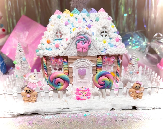Rainbow Candyland Gingerbread House Kit -35 Pieces - Etsy