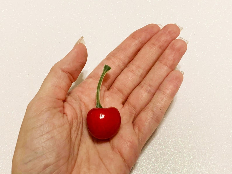 Fake Cherries Realistic Cherries Fake Bake Cherry - Etsy