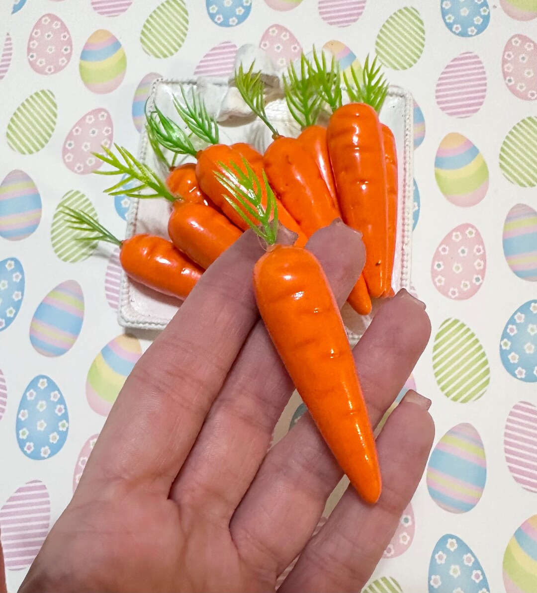Fake Carrots, Easter Craft Supplies, Pretend Mini Carrots, Set of 10 - Etsy