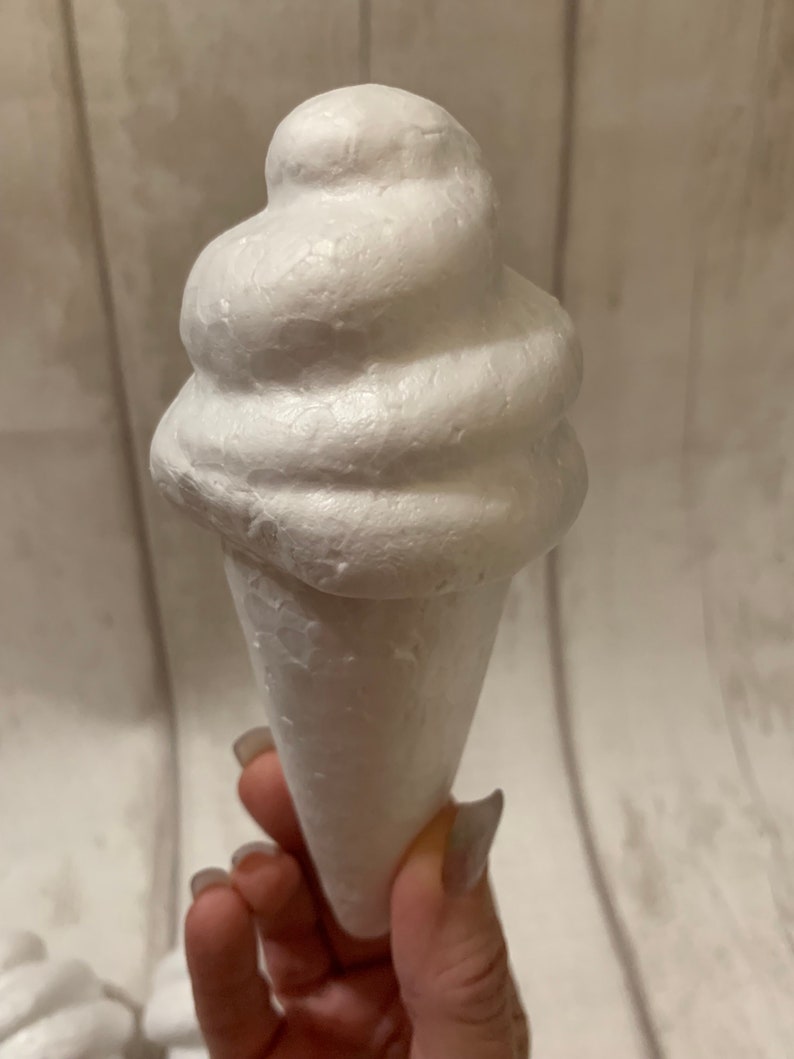 Styrofoam Ice Cream Cones Set of 3 - Etsy
