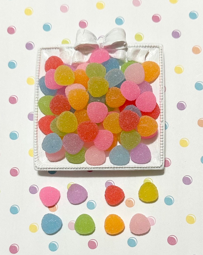 Fake Gumdrops, Gum Drop Flat Backs, Set of 24 - Etsy