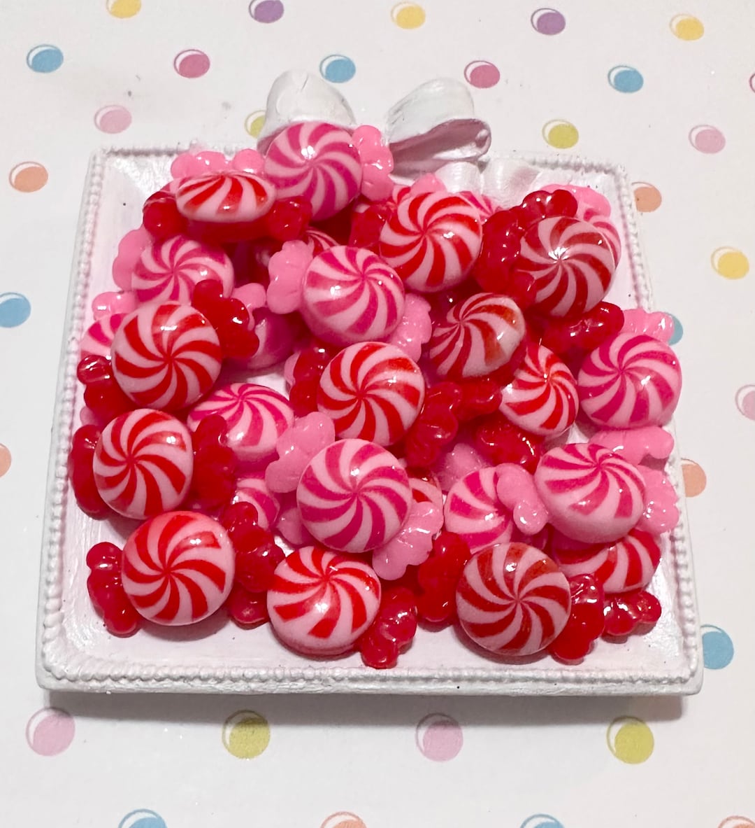 Fake Candy Cabochons Fake Pink Candy Fake Red Candy - Etsy