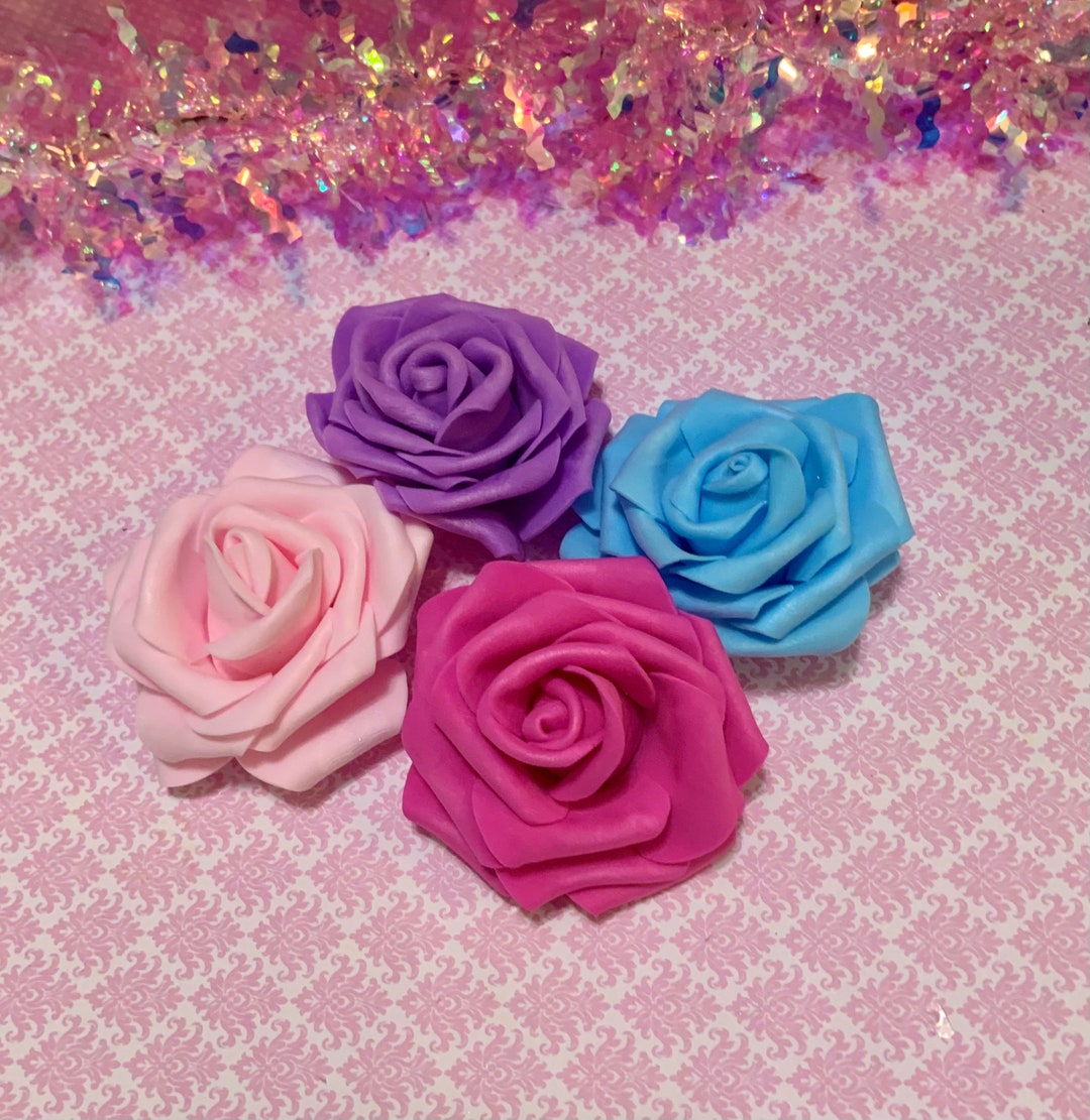 Foam Roses, Foam Flowers, Pink Foam Roses, Blue Foam Roses, Purple Foam ...