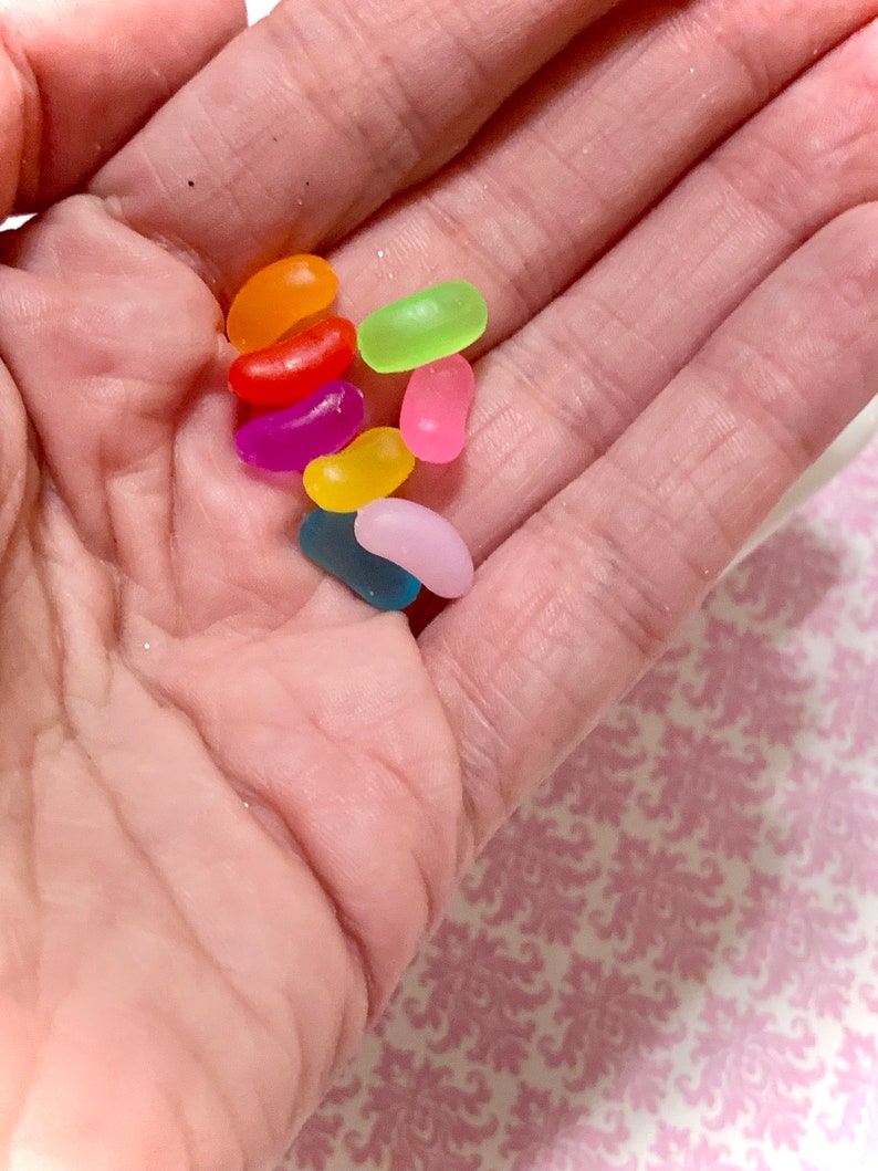 Fake Jelly Beans, Faux Jelly Beans, Jelly Bean Cabochons, Choice of 2 ...