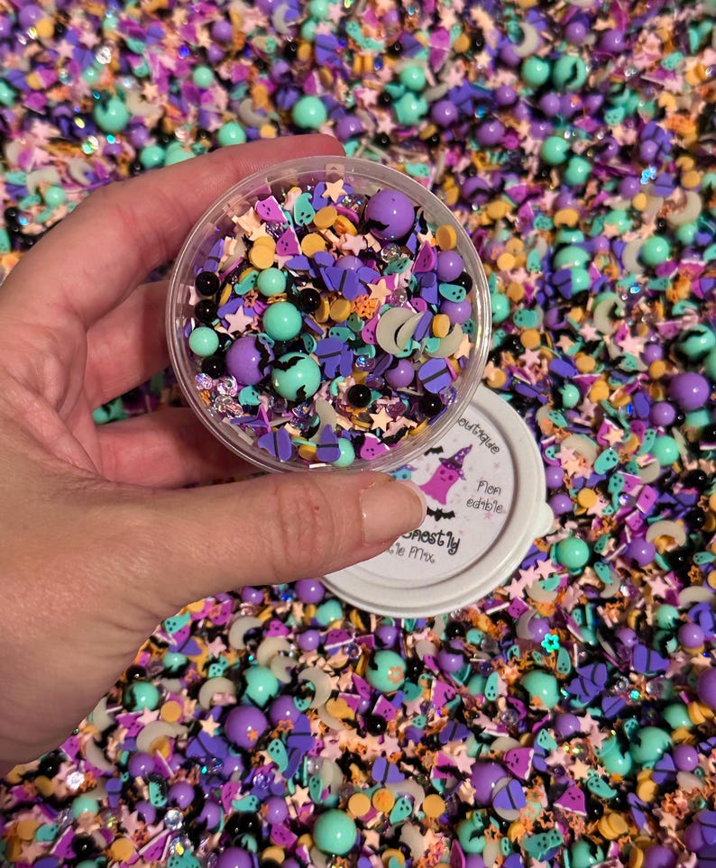 Pastel Halloween Fake Sprinkles: Polymer Clay Sprinkles, Mostly Ghostly ...