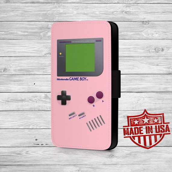 Items similar to Pink Nintendo Gameboy Leather Wallet Case For all ...